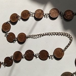 Jewelry | Unique Vintage Coin Necklace Cyprus Penny Two Shillings ...